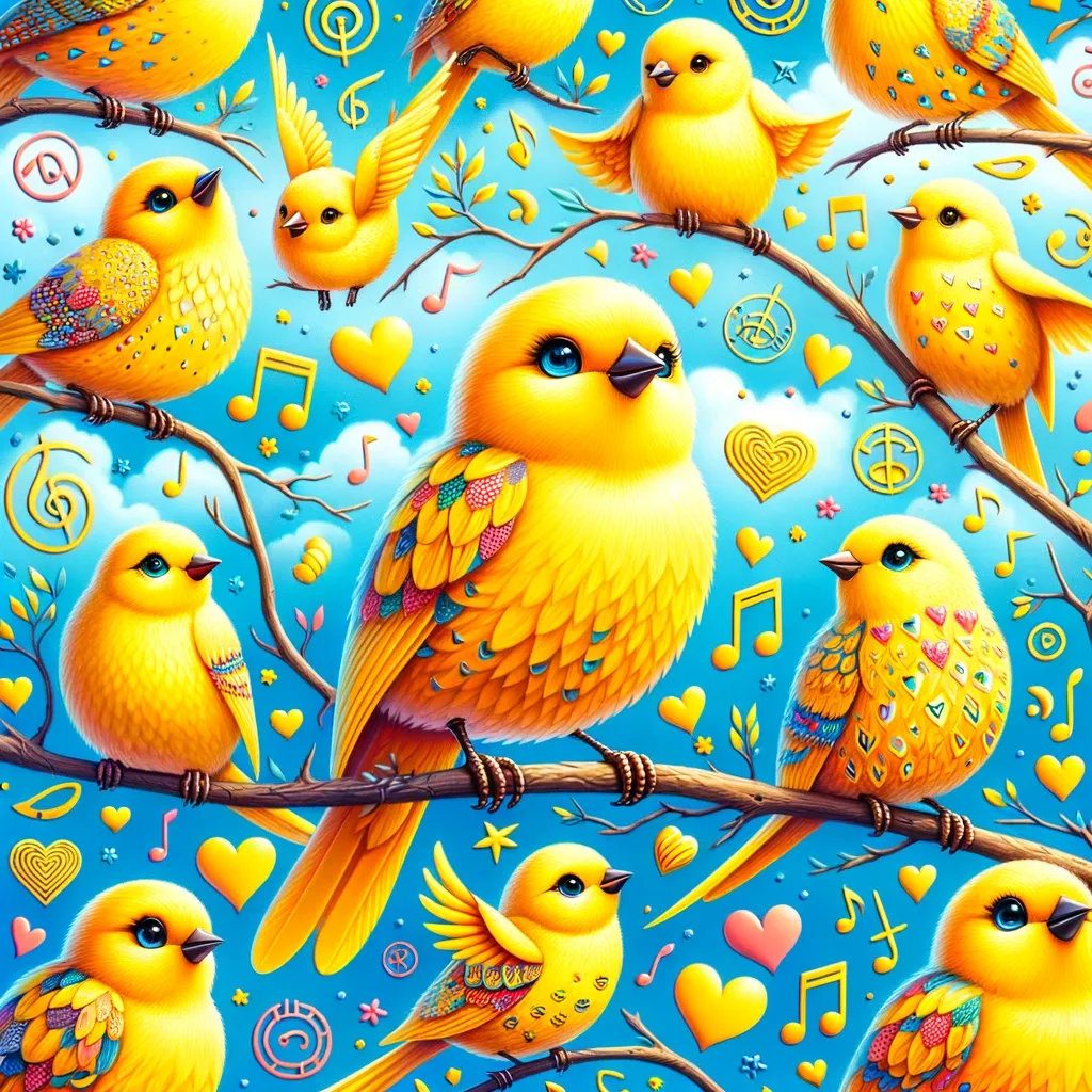 What do yellow birds symbolize? 🐤